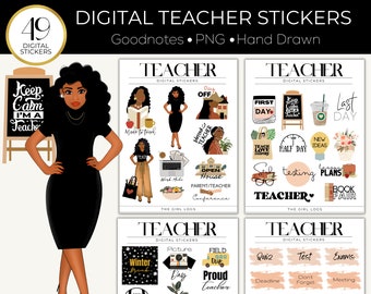Teacher Stickers Goodnotes - Etsy