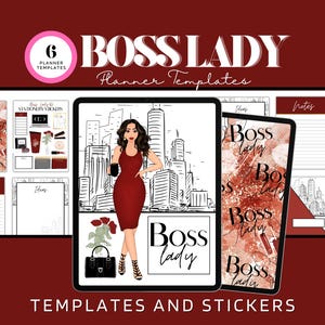 Boss Lady Stationery Templates, Stationery Sets, Boss Lady Stickers ...
