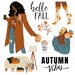 Fall Digital Planner Stickers Autumn Digital Planner - Etsy