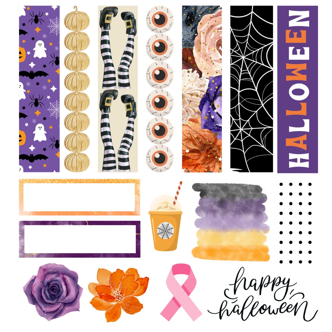 October 2023 Digital Stickers for Goodnotes, Halloween Goodnotes ...