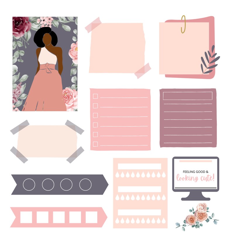 Feeling Good Digital Stickers Good Mood Digital Stickers - Etsy