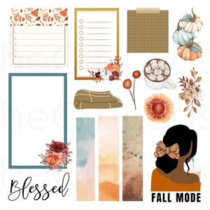 Fall Digital Planner Stickers, Autumn Digital Planner Stickers, Fall ...