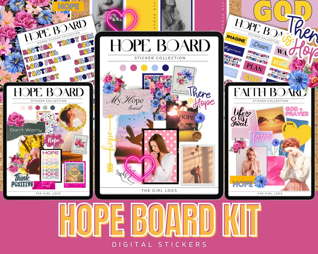 Hope Board Kit, Hope Stickers, Digital Bible Journaling Stickers ...