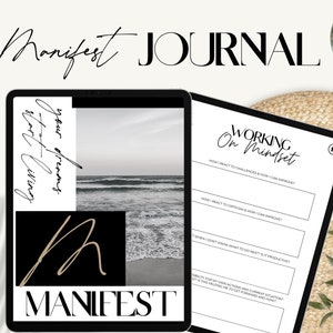 Manifestation Journal, 369 Manifest Journal, Self Care Planner, Digital ...
