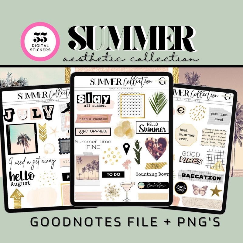 Summer Aesthetic Stickers - Etsy