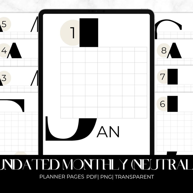 'plain Calendar Goodnotes - Etsy