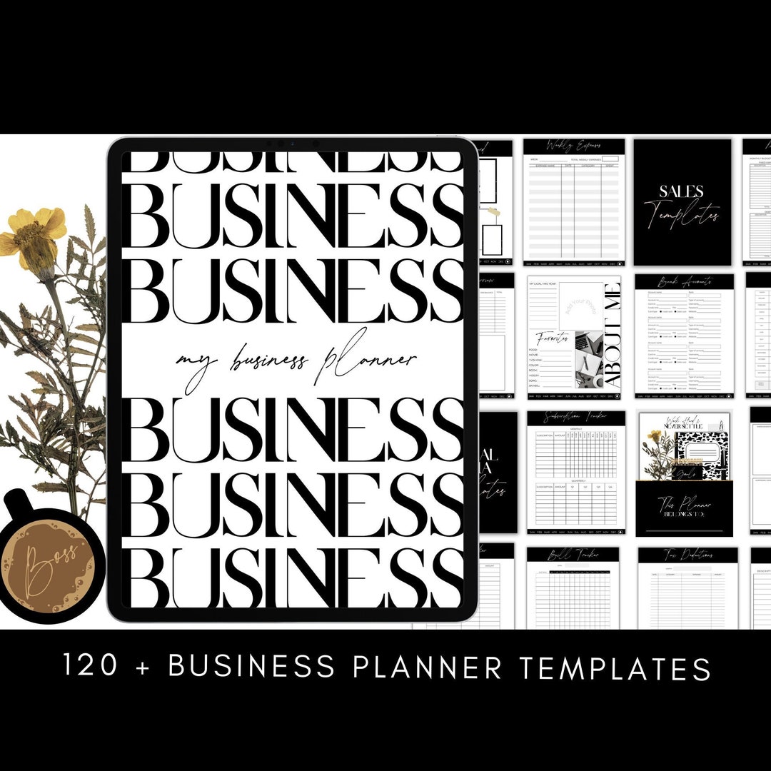 Digital Business Plannerbusiness Notebook Small Business - Etsy