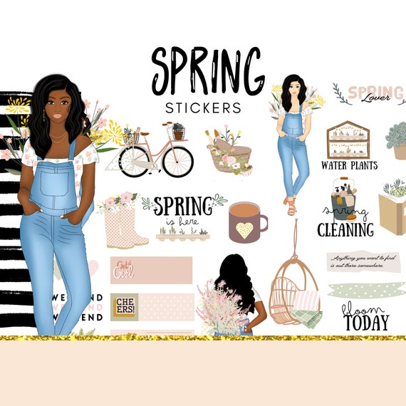 Goodnotes Spring Stickers Digital Spring Stickers Goodnotes | Etsy