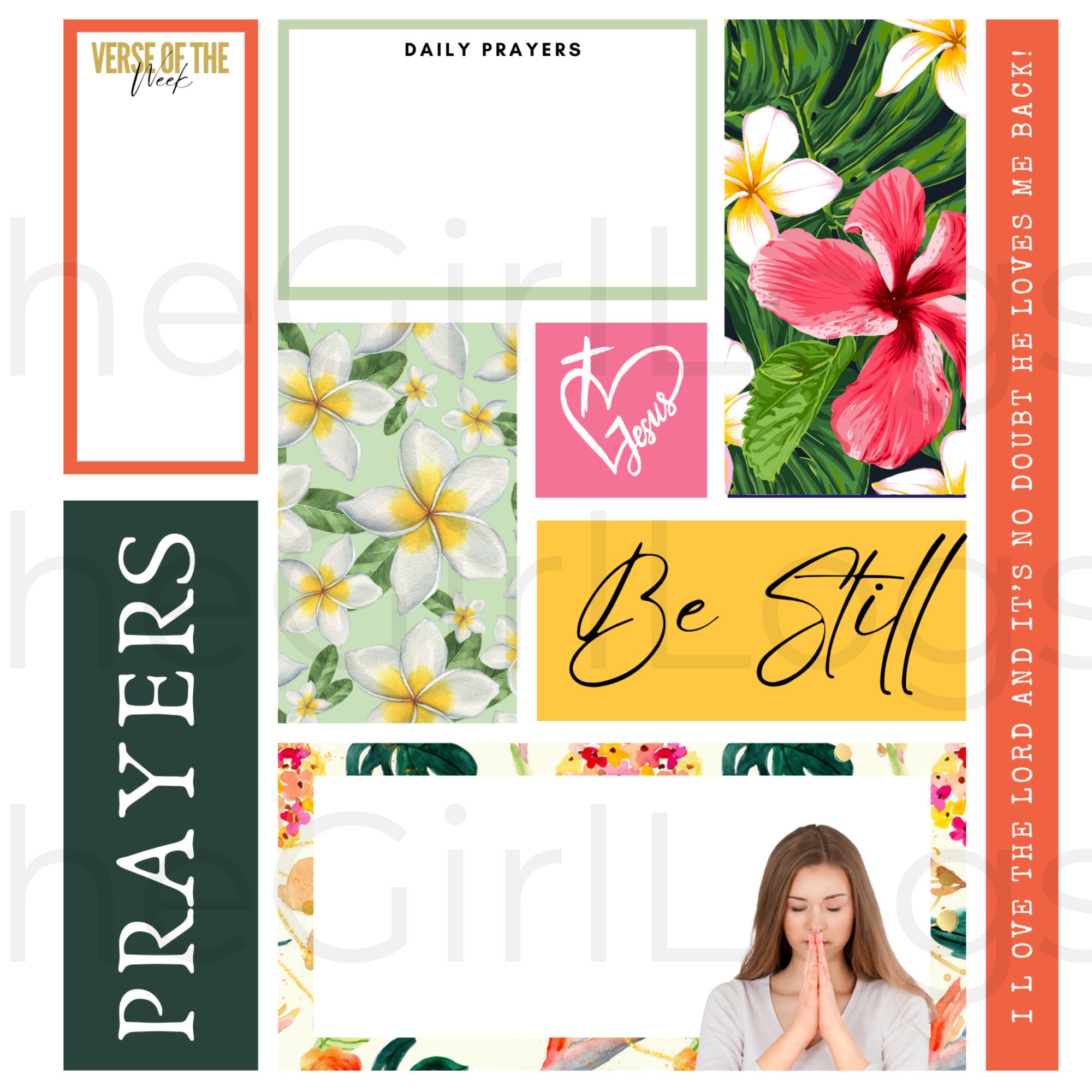 Prayer Board Kit, Prayer Stickers, Digital Bible Journaling Stickers ...