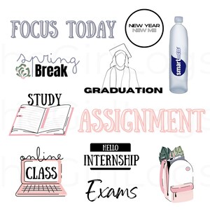 Academic Goodnotes Stickers, Student Stickers, Digital Student Stickers ...