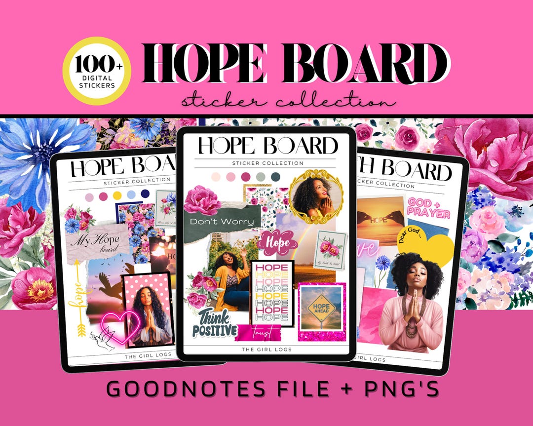Digital Hope Board Kit, Hope Stickers, Digital Bible Journaling ...