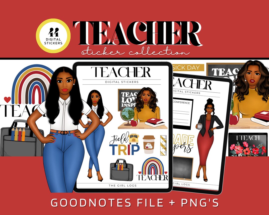 Goodnotes Stickers, Teacher Stickers, Digital Teacher Stickers, Digital ...