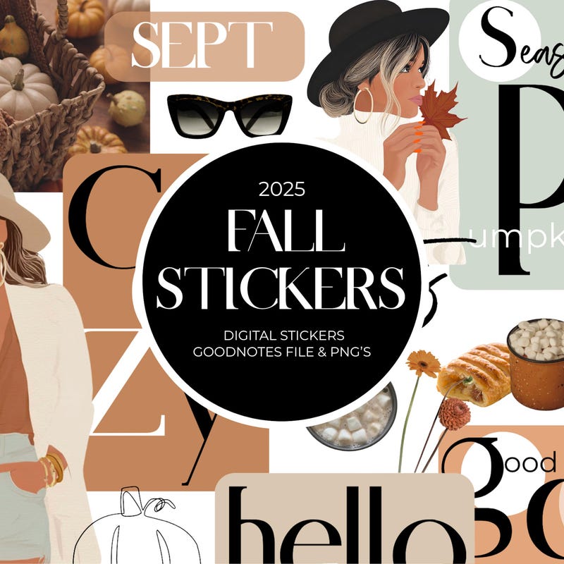September Stickers - Etsy