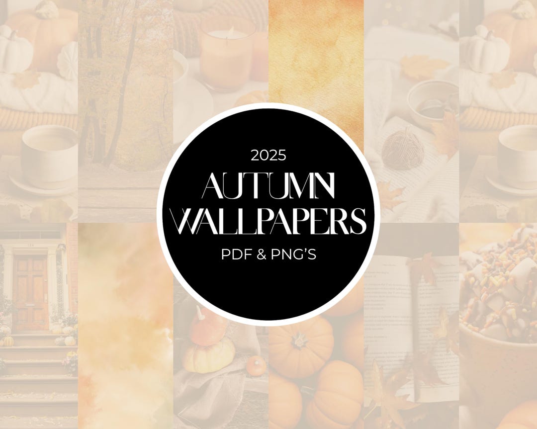 2025 Autumn Wallpapers, Fall Digital Planner (digital Download) - Etsy