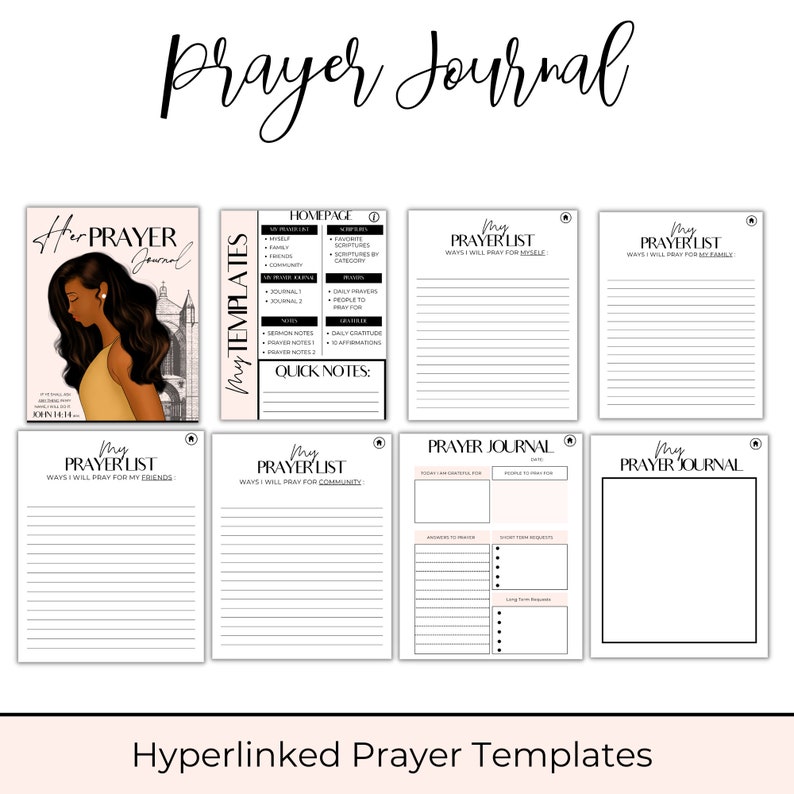 Prayer Planner Digital Prayer Journal Goodnotes Prayer - Etsy