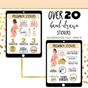 Goodnotes Stickers Pregnancy Stickers Digital Pregnancy - Etsy