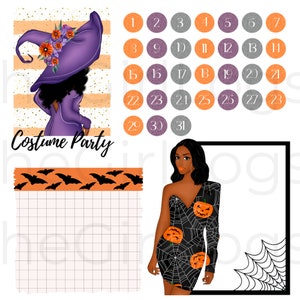 October 2023 Digital Stickers for Goodnotes, Halloween Goodnotes ...
