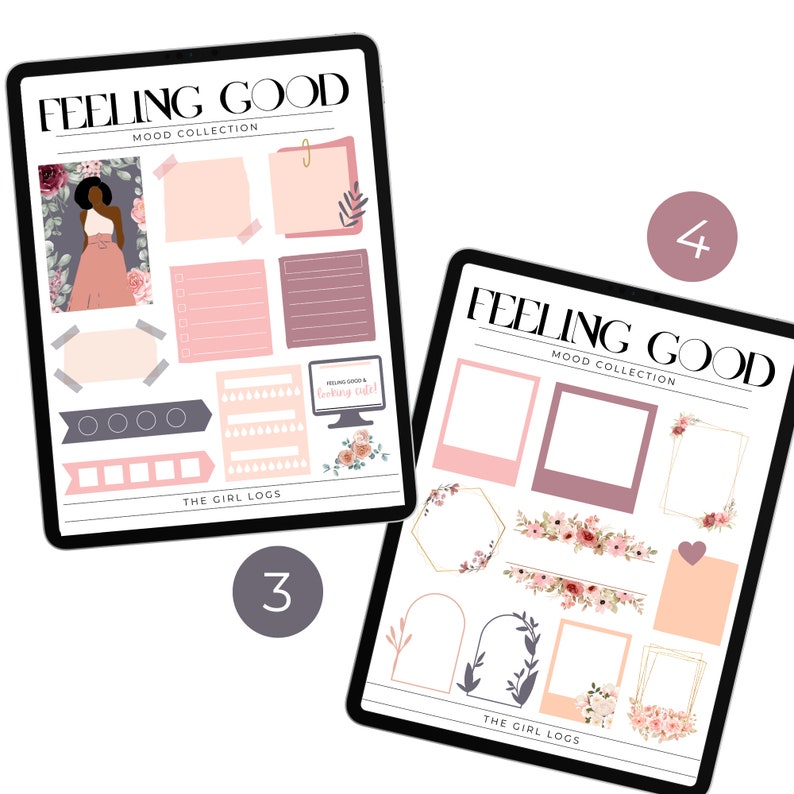 Feeling Good Digital Stickers Good Mood Digital Stickers - Etsy