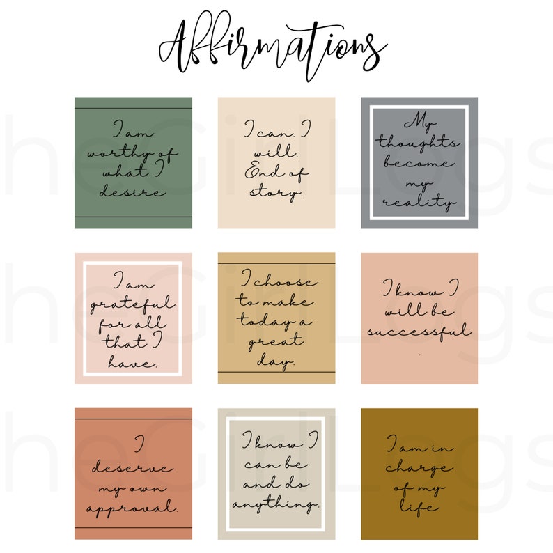 Manifest Goodnotes Stickers Self Care Stickers Digital - Etsy