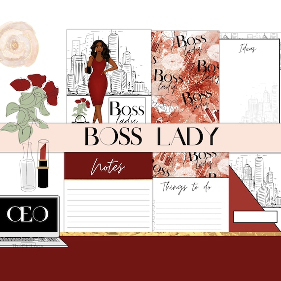 Boss Lady Stationery Templates Stationery Sets Boss Lady - Etsy