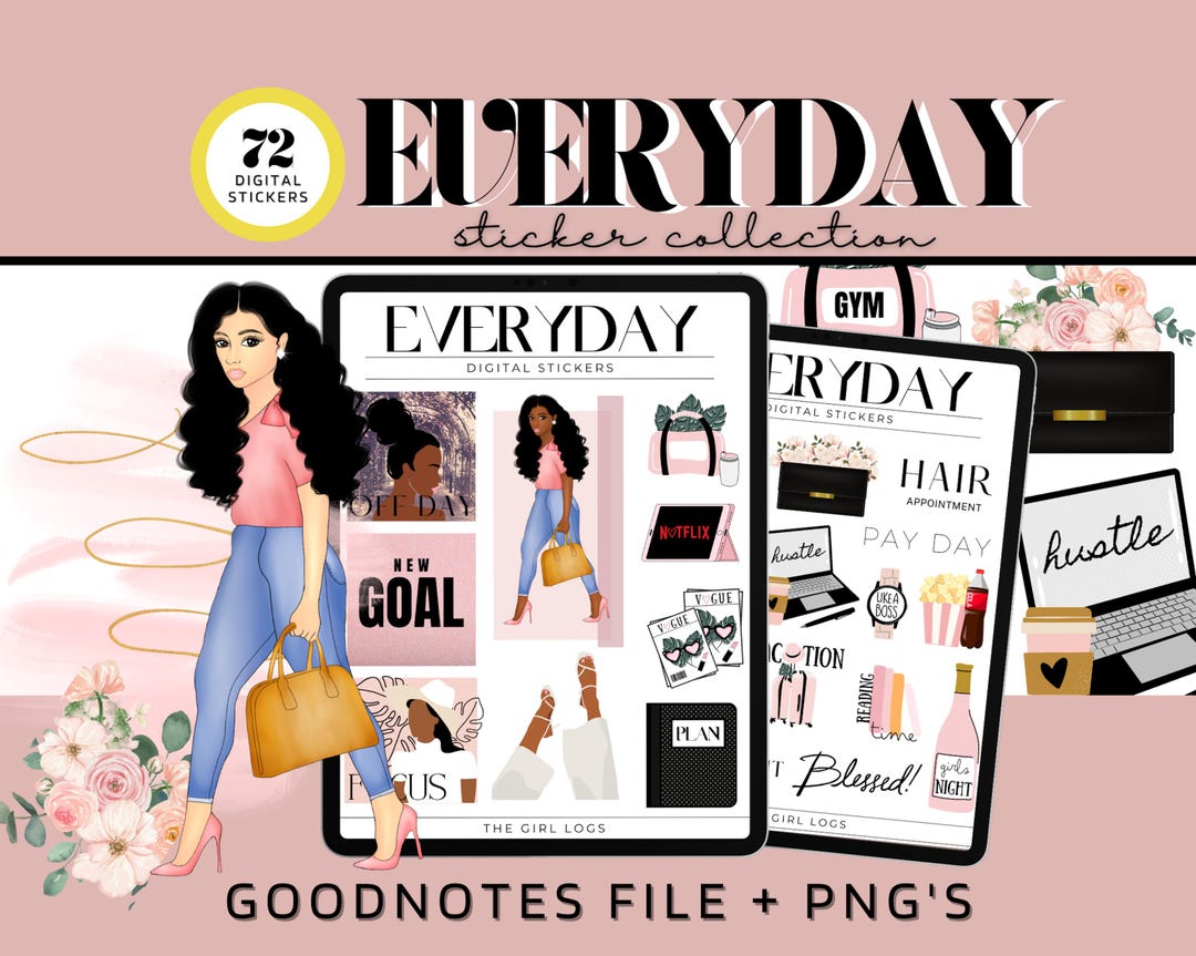 Daily Goodnotes Stickers, Everyday Stickers, Digital Life Stickers ...