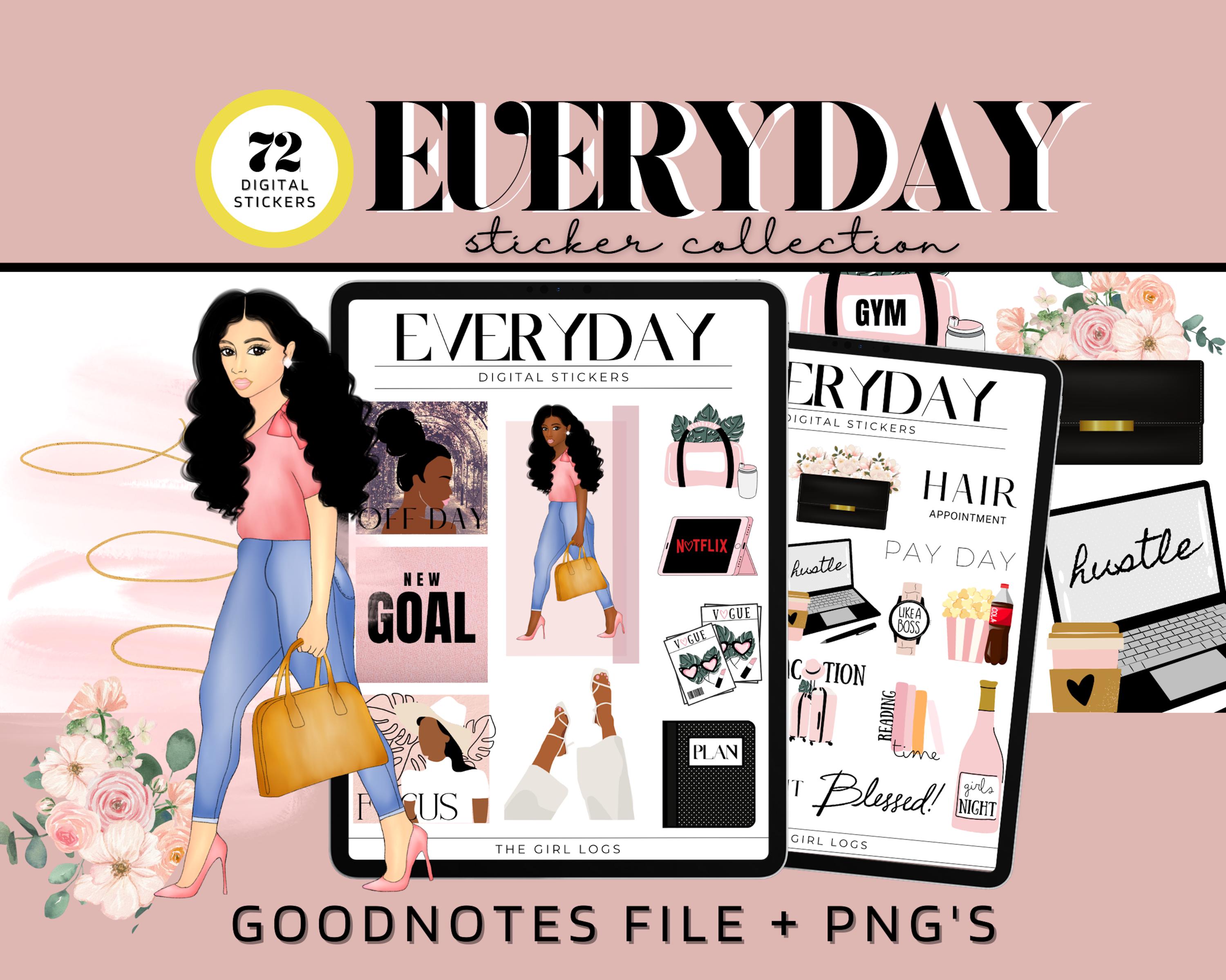 Daily Goodnotes Stickers, Everyday Stickers, Digital Life Stickers ...