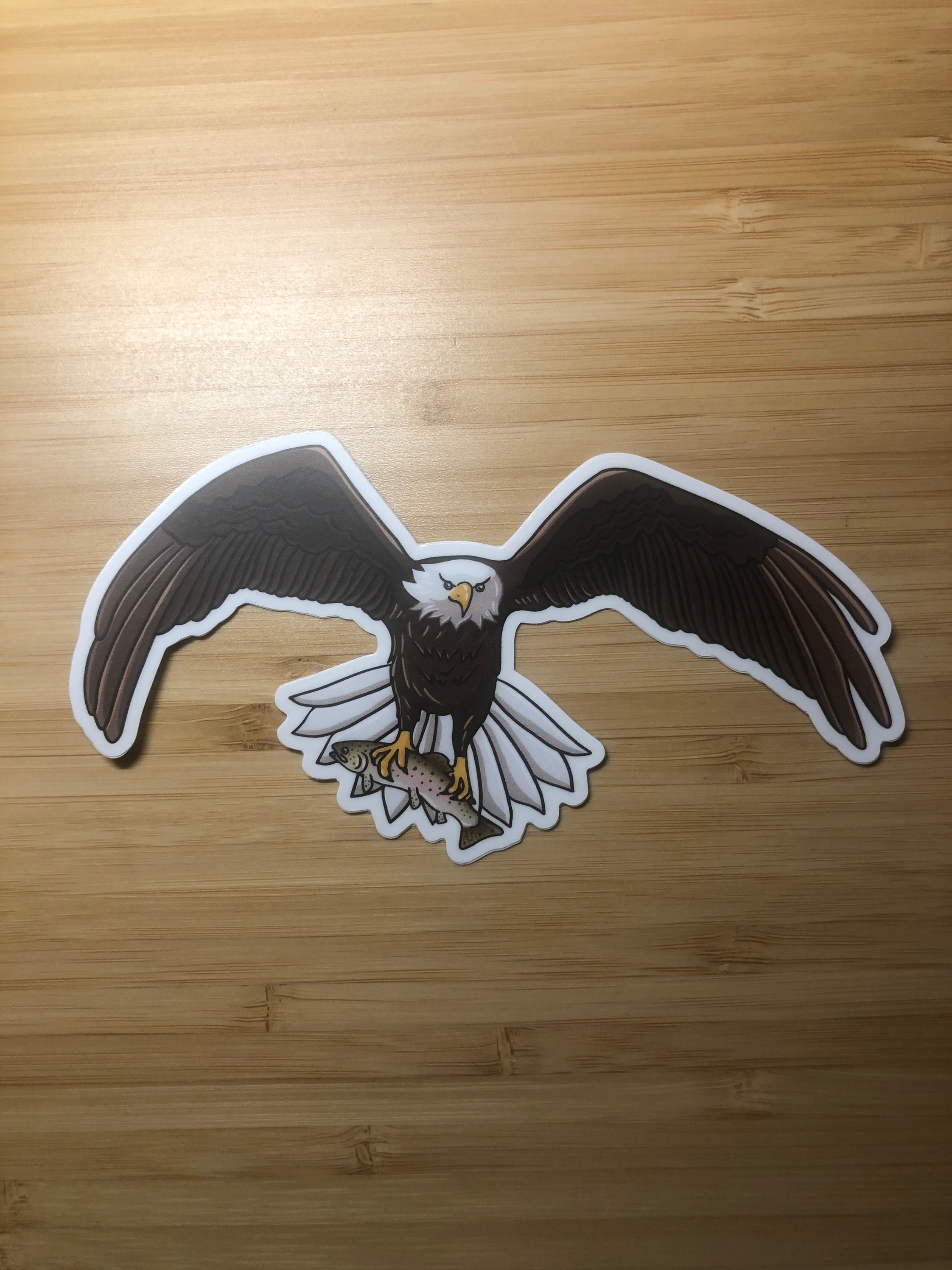 Flying Eagle Vinyl Sticker - Etsy