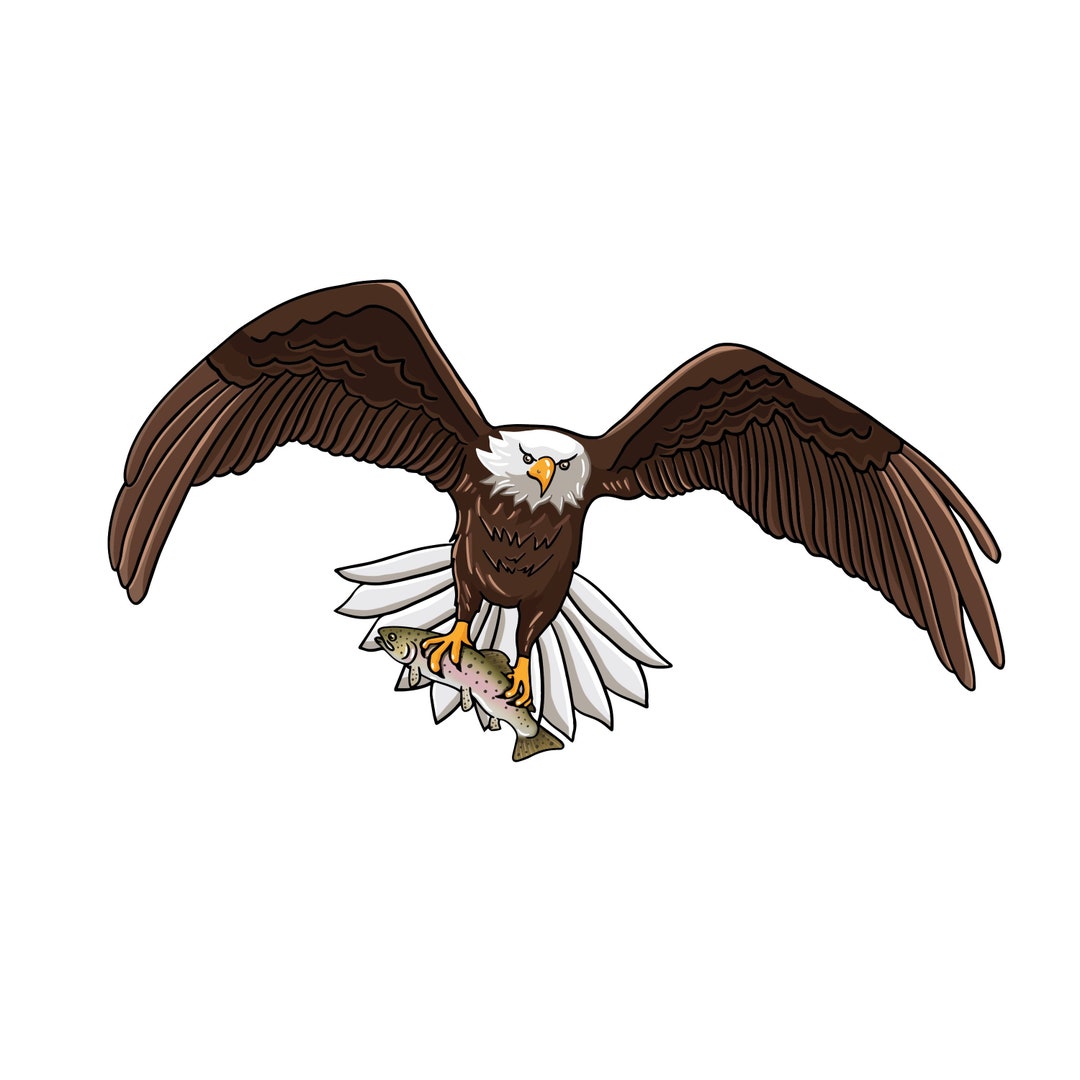 Flying Eagle Vinyl Sticker - Etsy