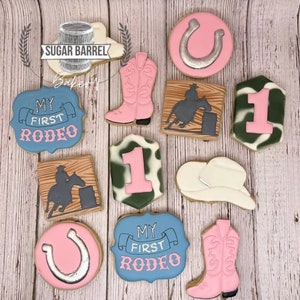 My 1st Rodeo Cowgirl Birthday Cookies - Etsy