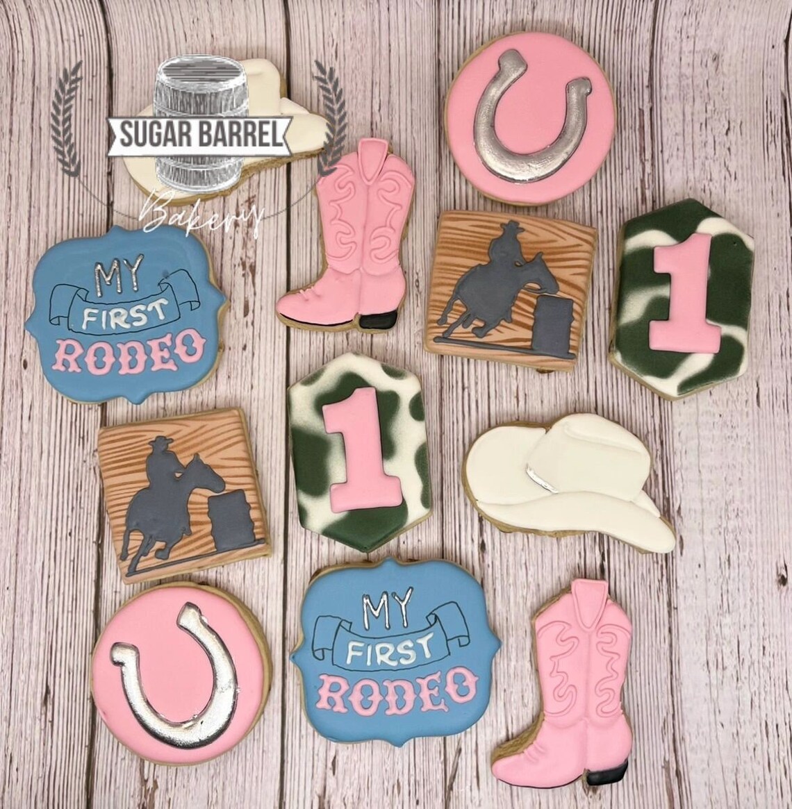 My 1st Rodeo Cowgirl Birthday Cookies - Etsy