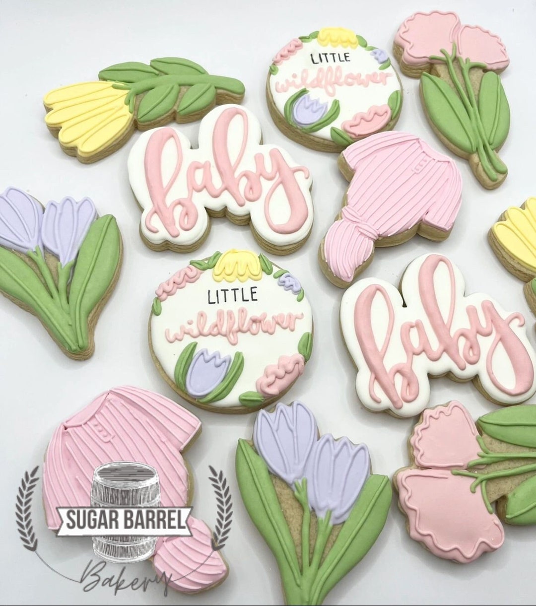 Wildflower Baby Shower Cookies - Etsy