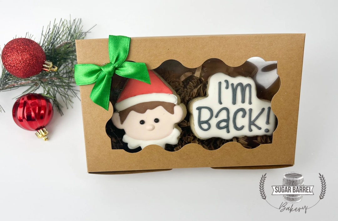 Elf "i'm Back" Sugar Cookie Gift Pack - Etsy