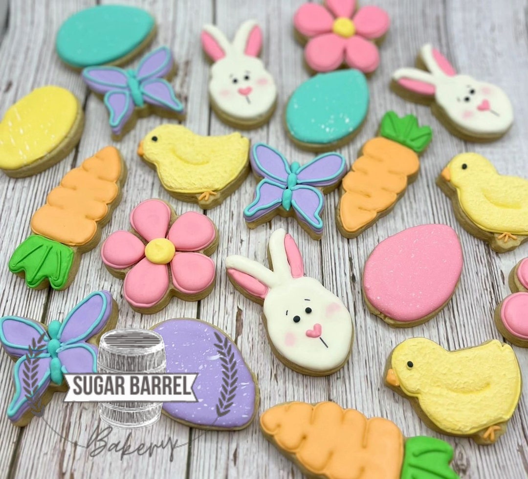 24 Mini Easter Cookies, (2 Dozen) - Etsy