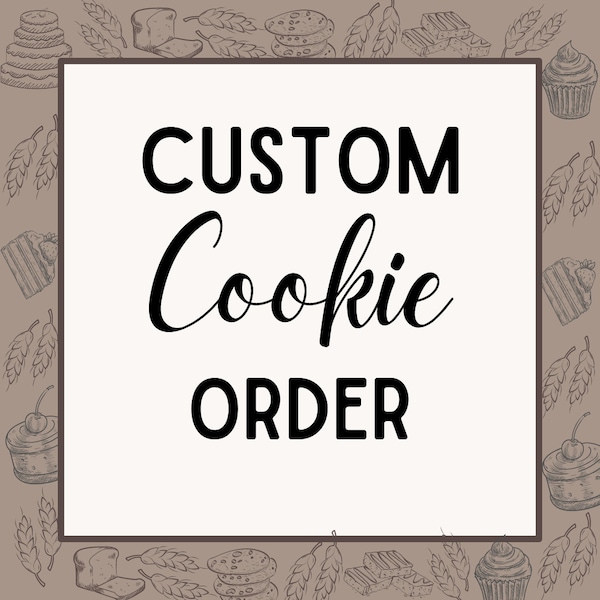 Custom Cookies - Etsy