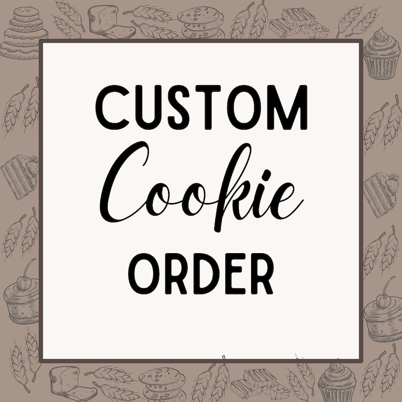 Custom Cookie Order 2 Dozen Cookies - Etsy
