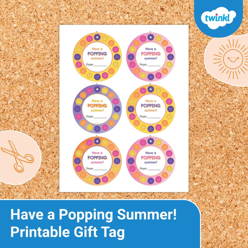 Have a Popping Summer! Printable Gift Tag - Etsy