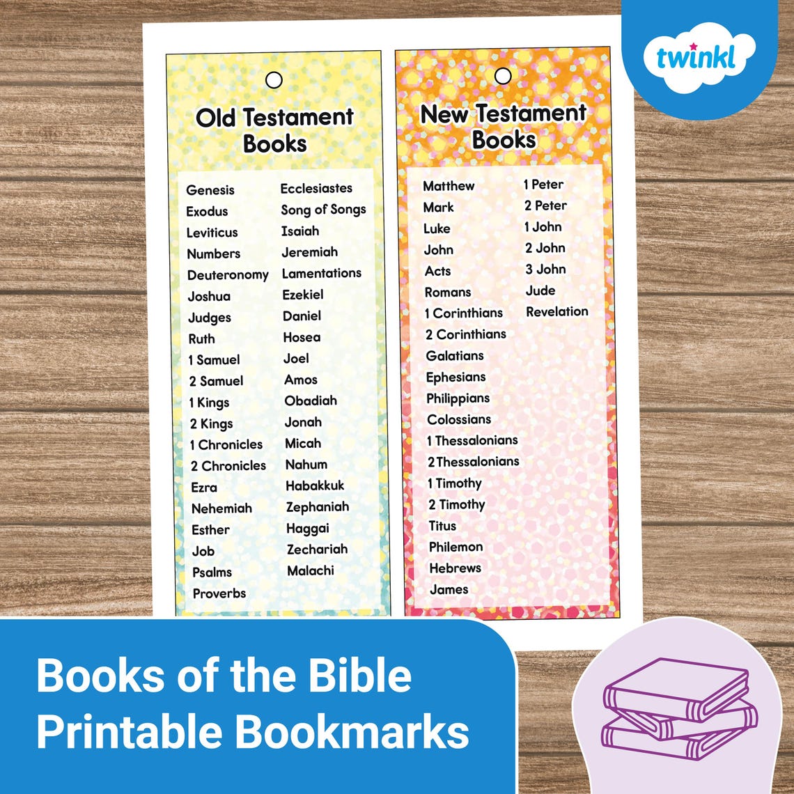 Books of the Bible Printable Bookmarks - Etsy