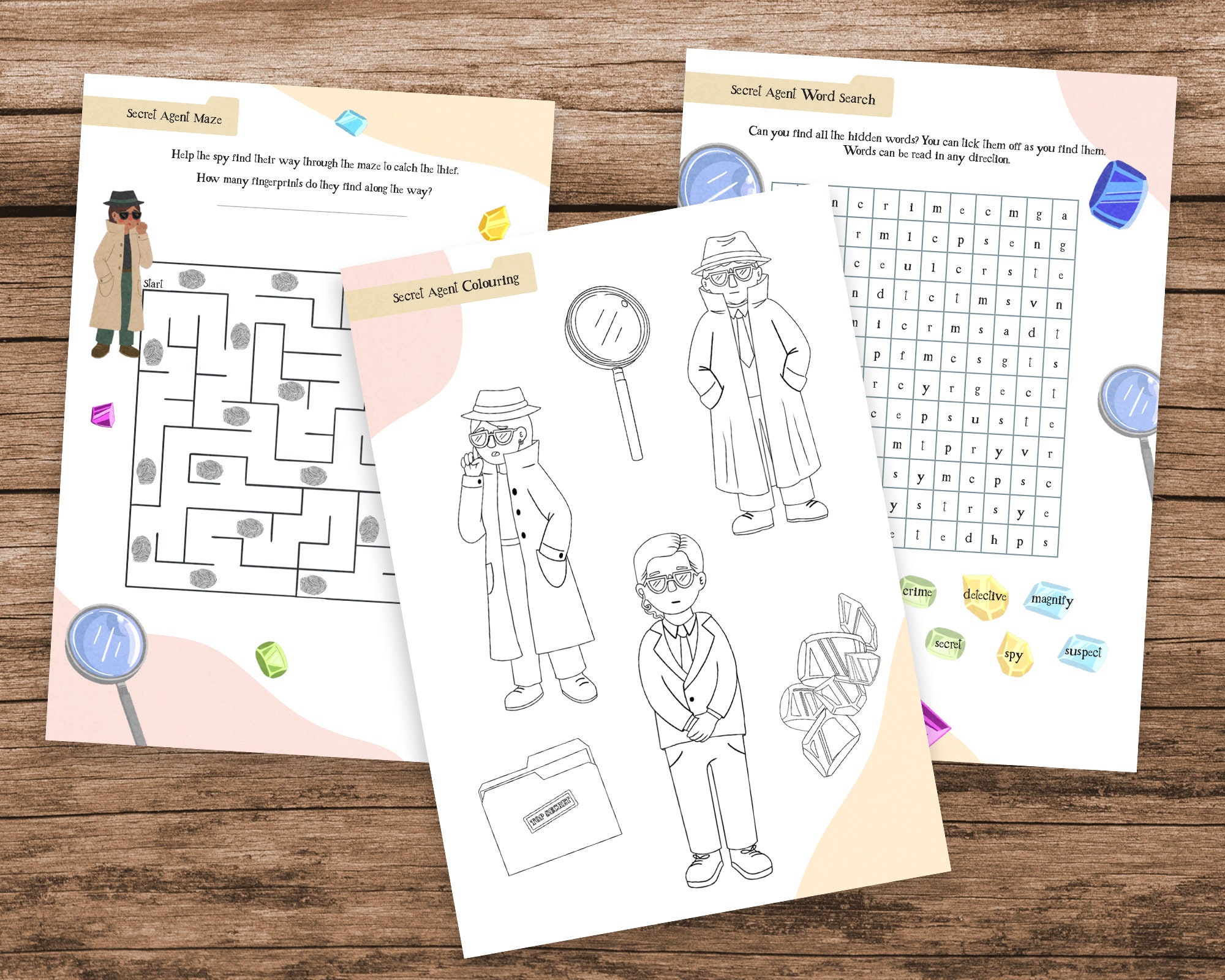 Secret Agent Spy Activity Booklet | Secret Agent Puzzles | Spy Puzzles ...