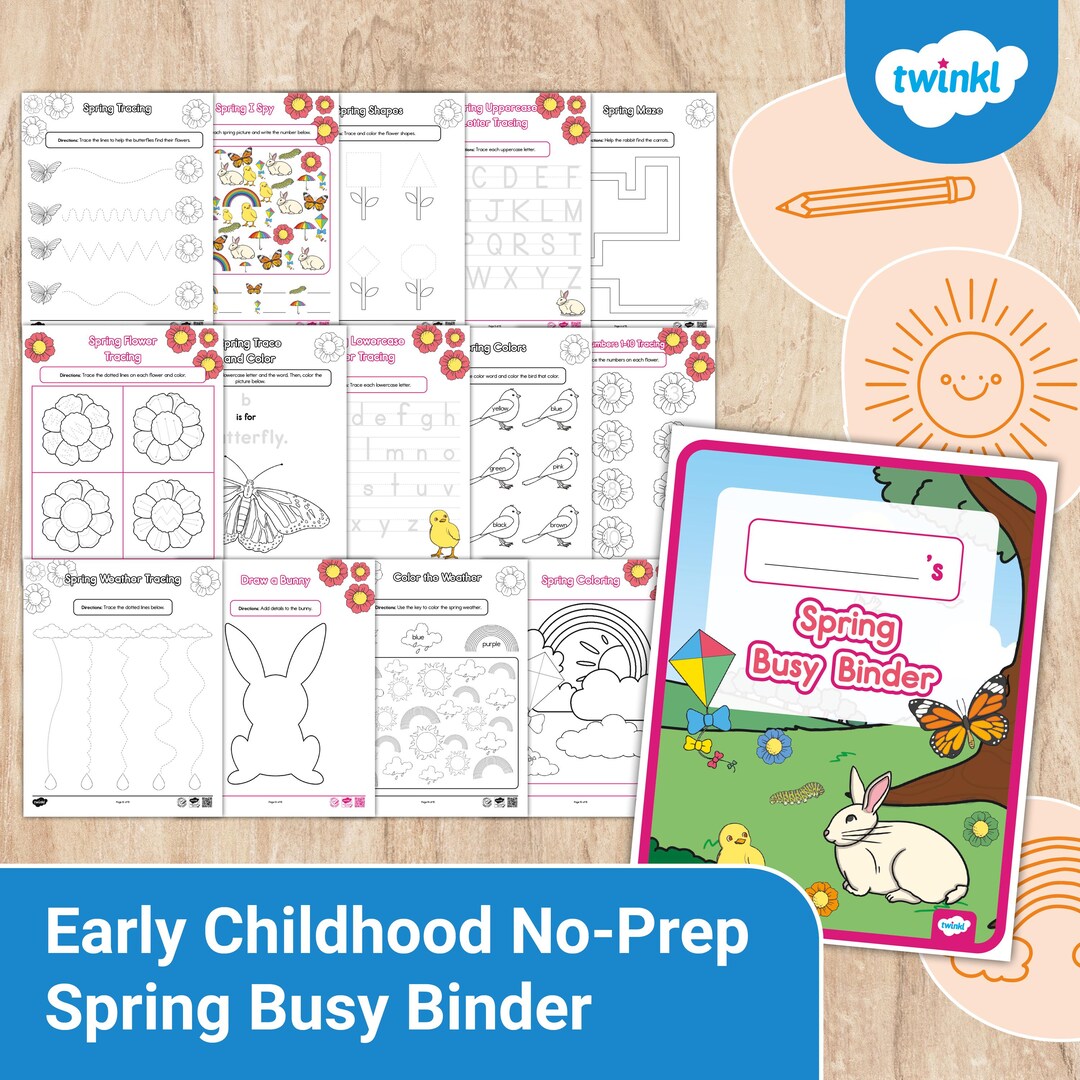 Early Childhood No-prep Spring Busy Binder - Etsy