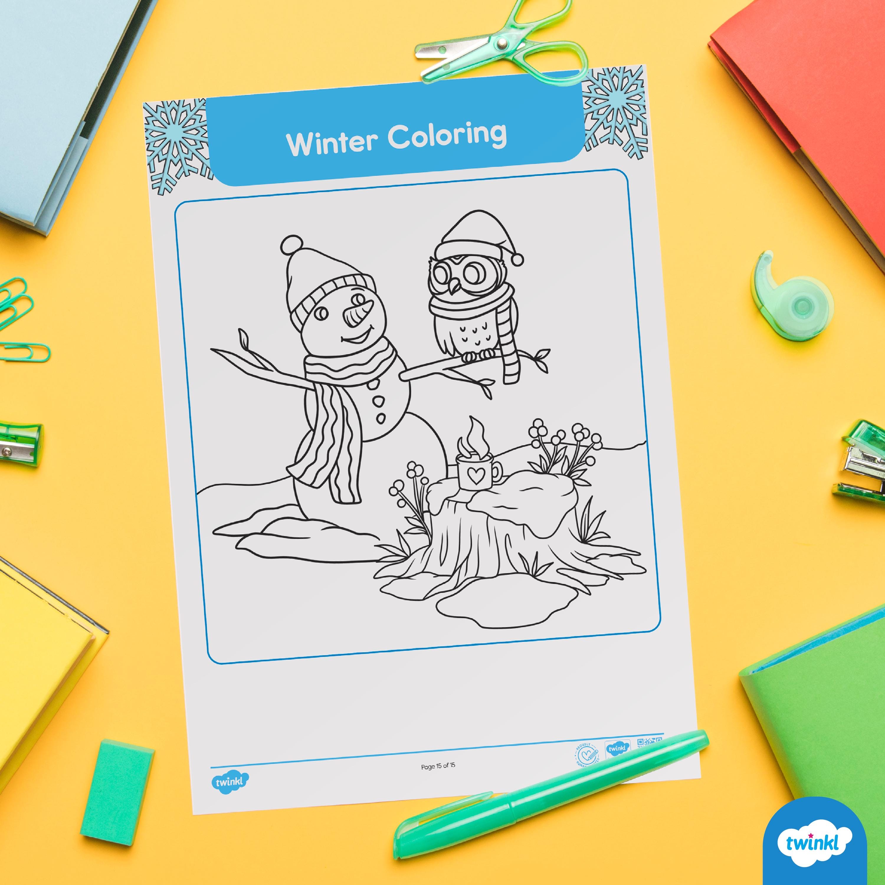 Winter Busy Binder for Kids – No Prep Educational Activities PDF - Etsy