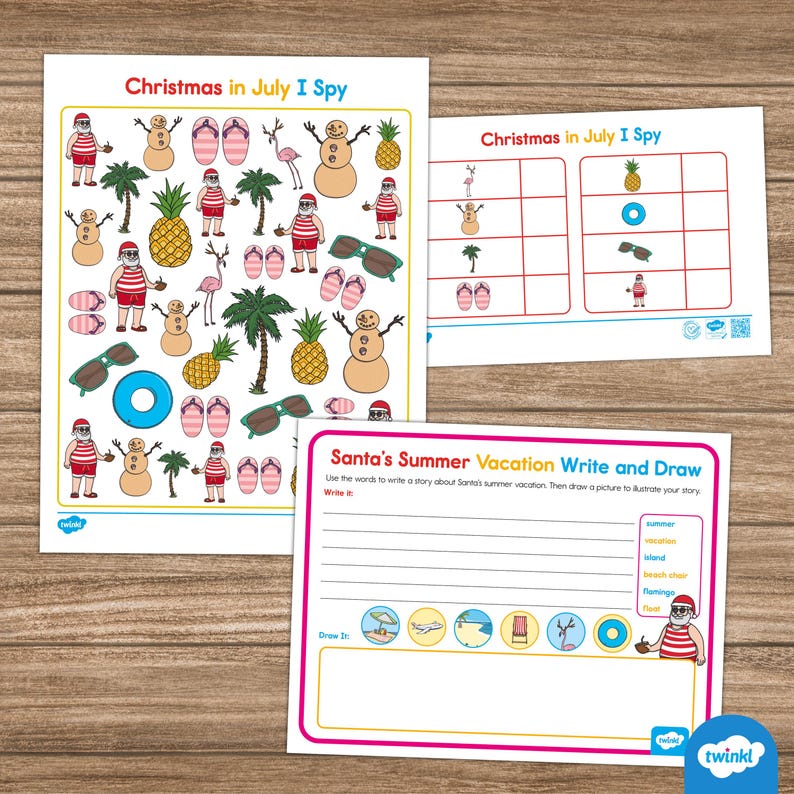 Christmas in July Activity Pack - Etsy
