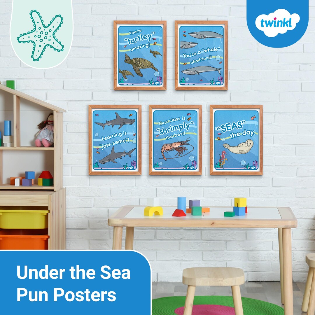 Under the Sea Pun Posters - Etsy