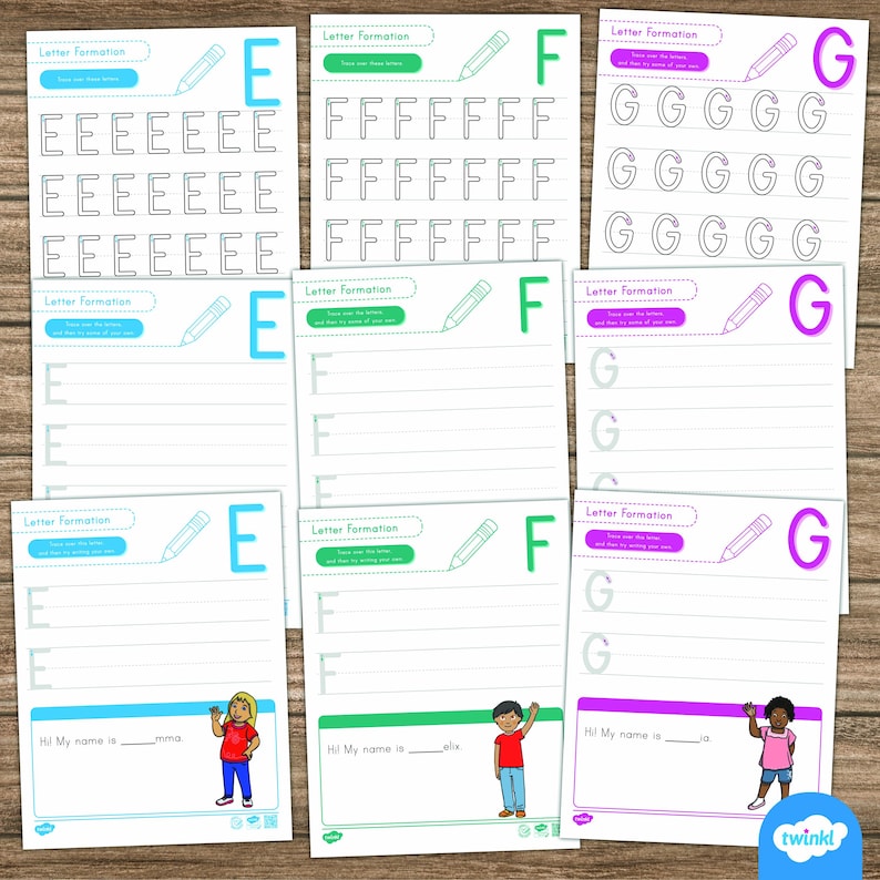 Uppercase Letter Formation Handwriting Practice Booklet - Etsy