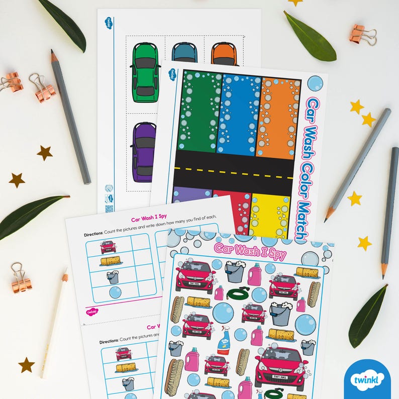 Car Wash Dramatic Play Activity Pack - Etsy