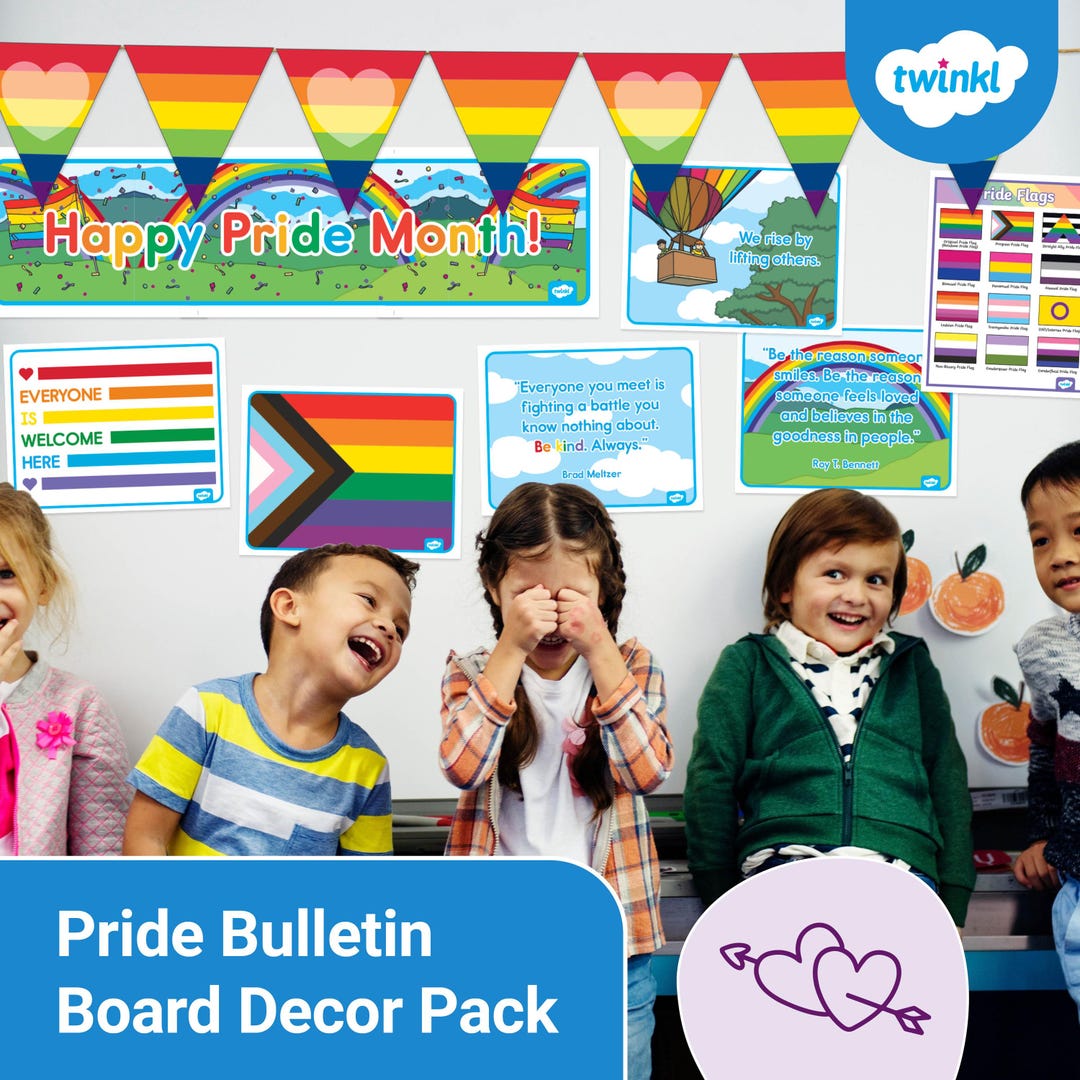 Pride Bulletin Board Decor Pack - Etsy