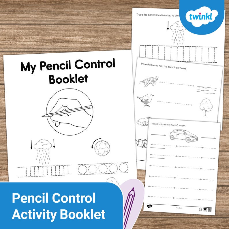 Pencil Control Activity Booklet - Etsy
