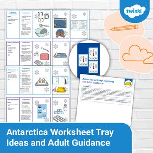 Antarctica Worksheet Tray Ideas and Adult Guidance - Etsy