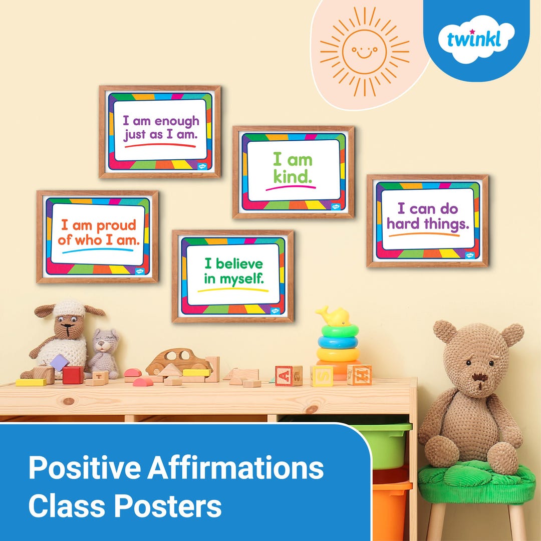 Positive Affirmations Class Posters - Etsy