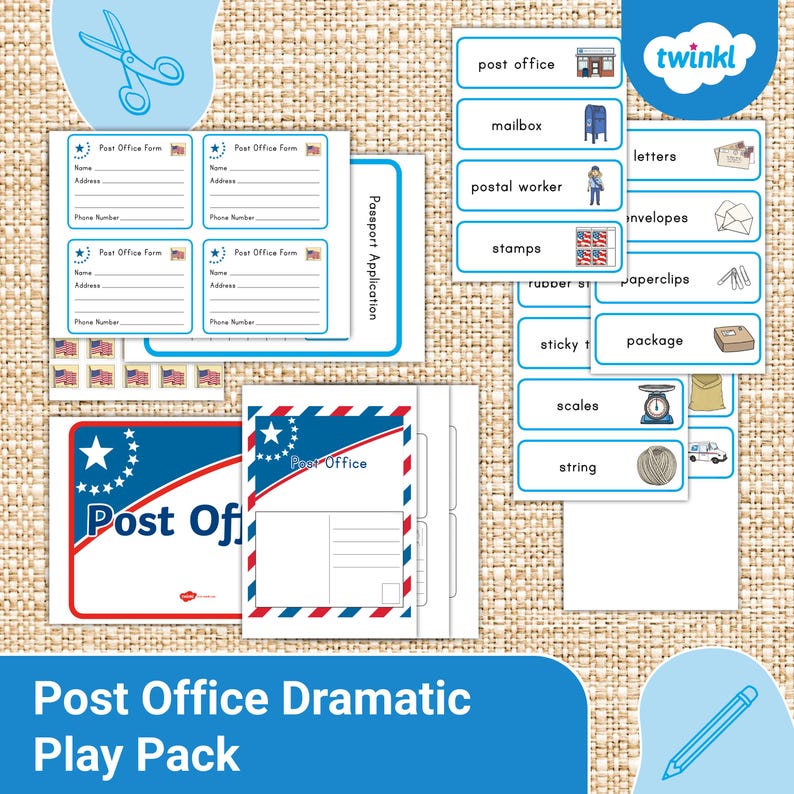 Post Office Dramatic Play Pack - Etsy