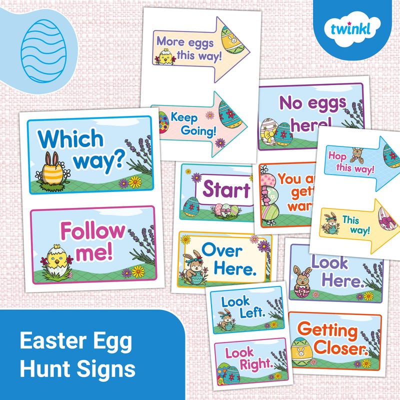 Easter Egg Hunt Sign - Etsy